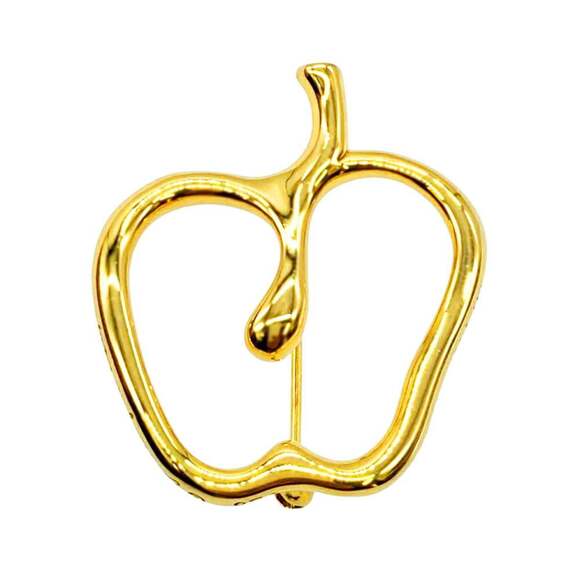 Tiffany & Co. | Jewelry | Tiffany Co Apple Brooch 8k Yellow Gold 98g ...